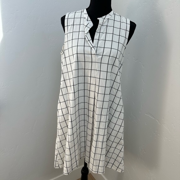 Madewell | Dresses | Madewell Grid Trapeze Dress | Poshmark